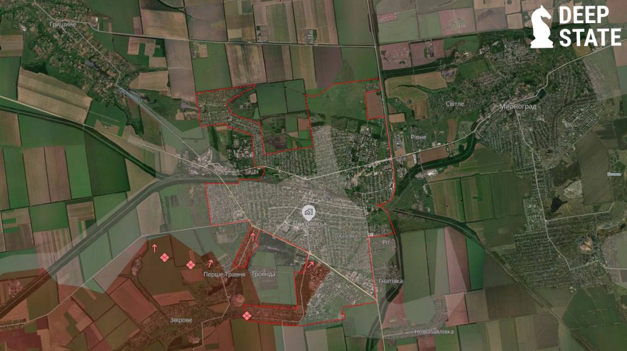 Захоплення Покровська — росіяни починають осідати в місті і створювати позиції — DeepState