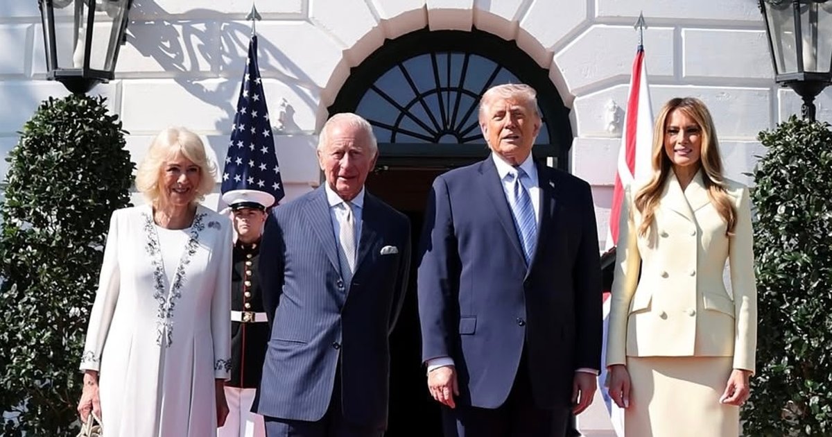 Мелания Трамп и королева Камилла — образы во время приема 27 апреля — фото