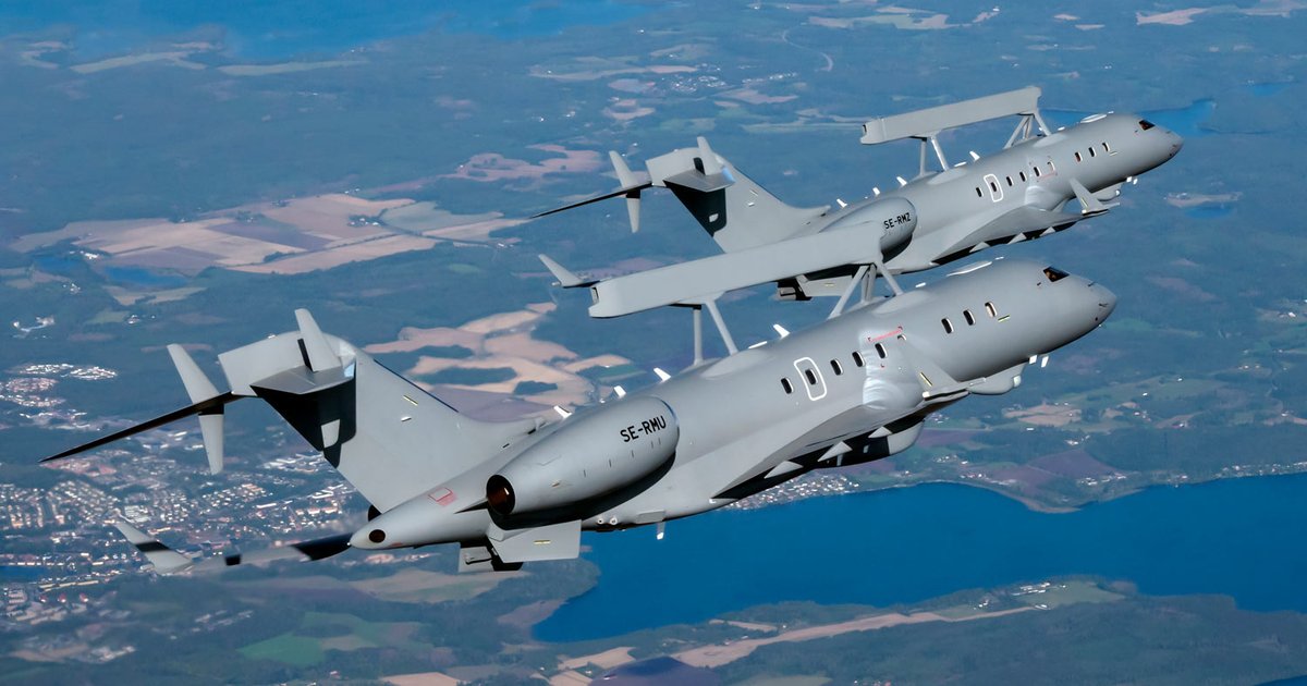 Швеция передает Украине самолет радиолокационного обнаружения ASC 890 ...