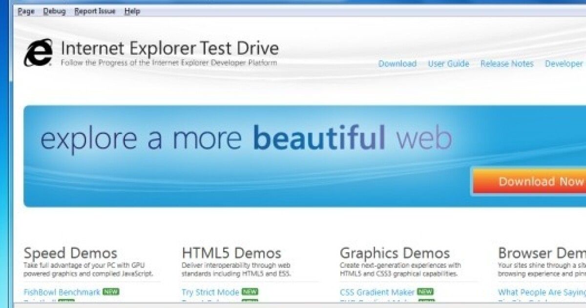 Вышла тестовая десятая версия Internet Explorer - ФОКУС