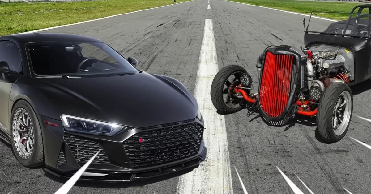 Суперкар Audi R8 сравнили с 96-летним Ford на прямой