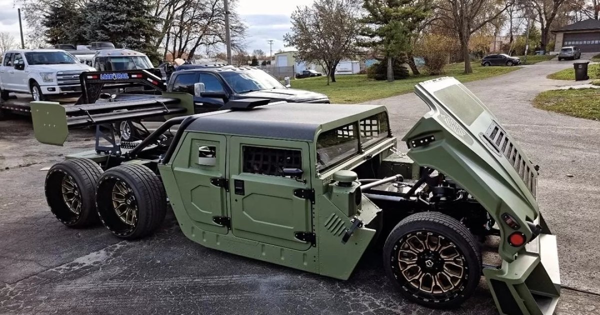 Тюнінг Humvee: військовий позашляховик став шестиколісним спорткаром