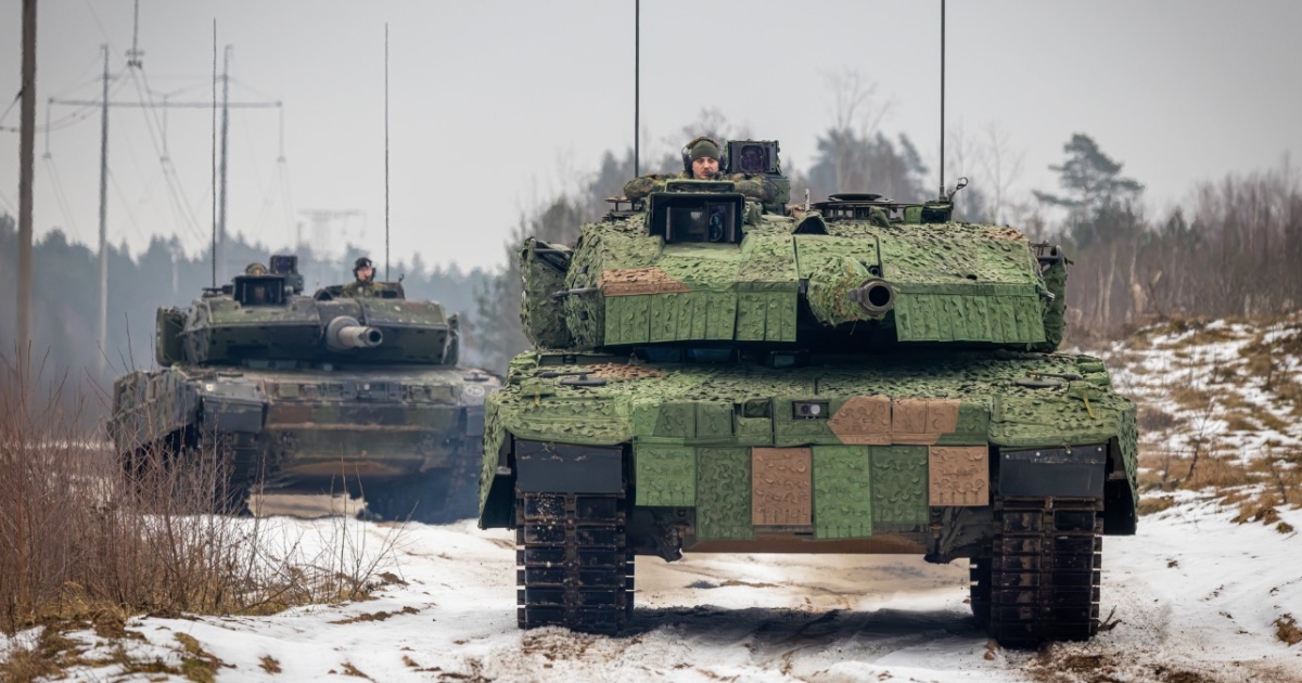 Бундесвер развернул в Литве танки Leopard 2A7V — подробности и фото